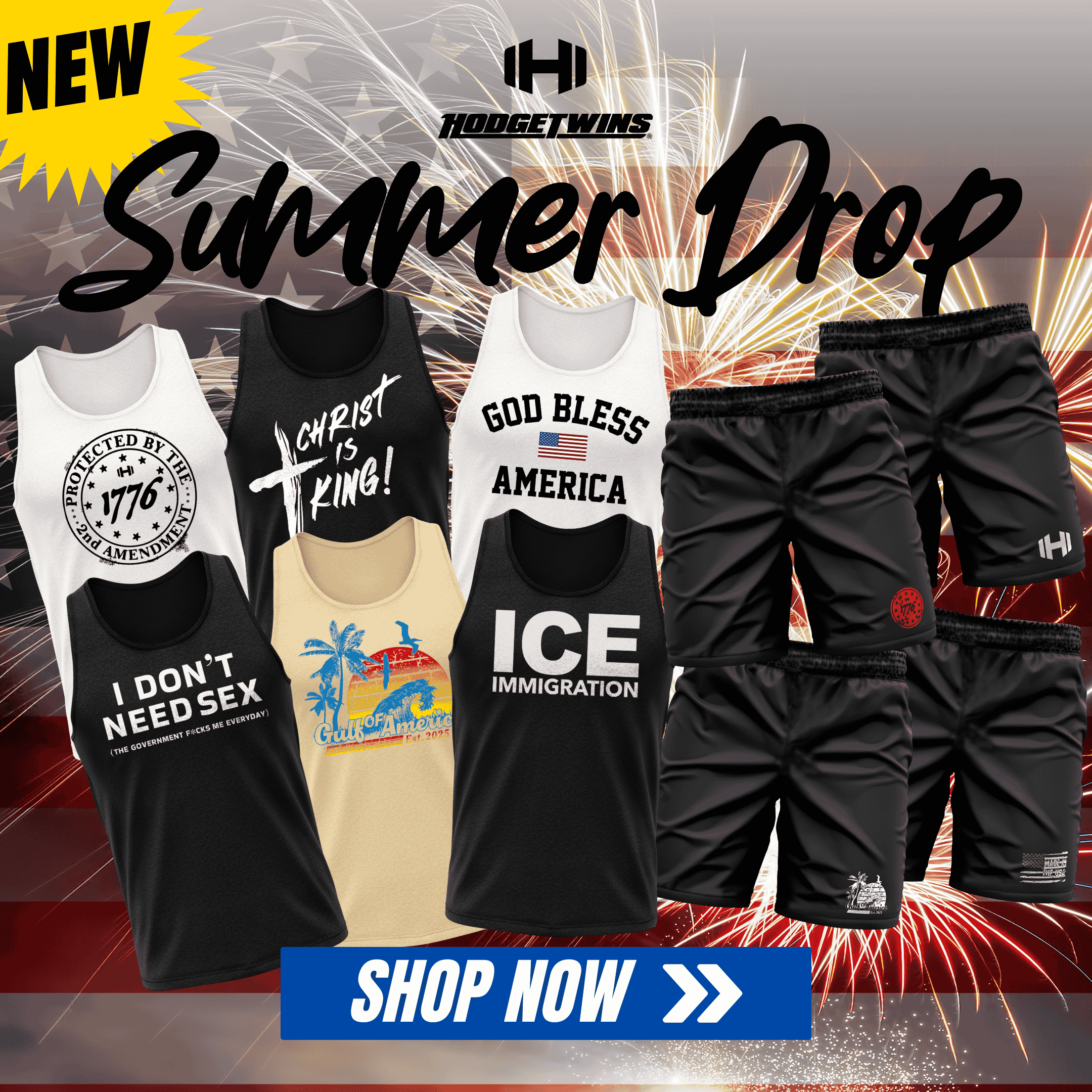 Hodgetwins - Patriotic Apparel, Giveaways, Hoodies, T-Shirts, Hats ...