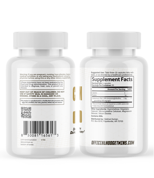 Damn Good™ Super Colostrum Capsules - 90 Capsules (30 Servings ...