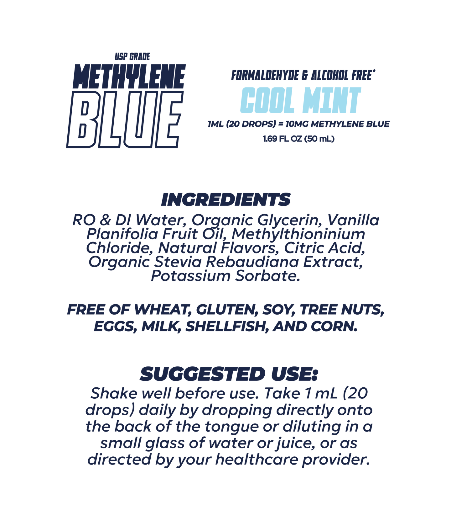 Damn Good™ Methylene Blue – USP Grade Solution (Cool Mint ...