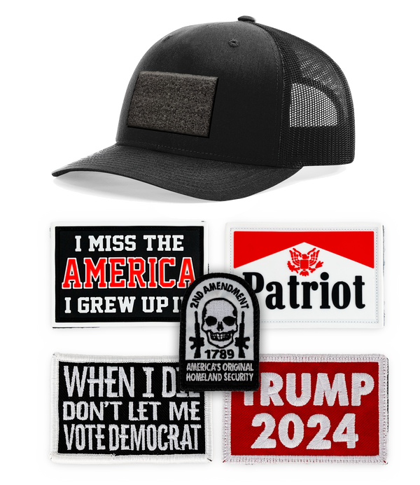 Premium Patch Hat w/ Patch Bundles - officialhodgetwins