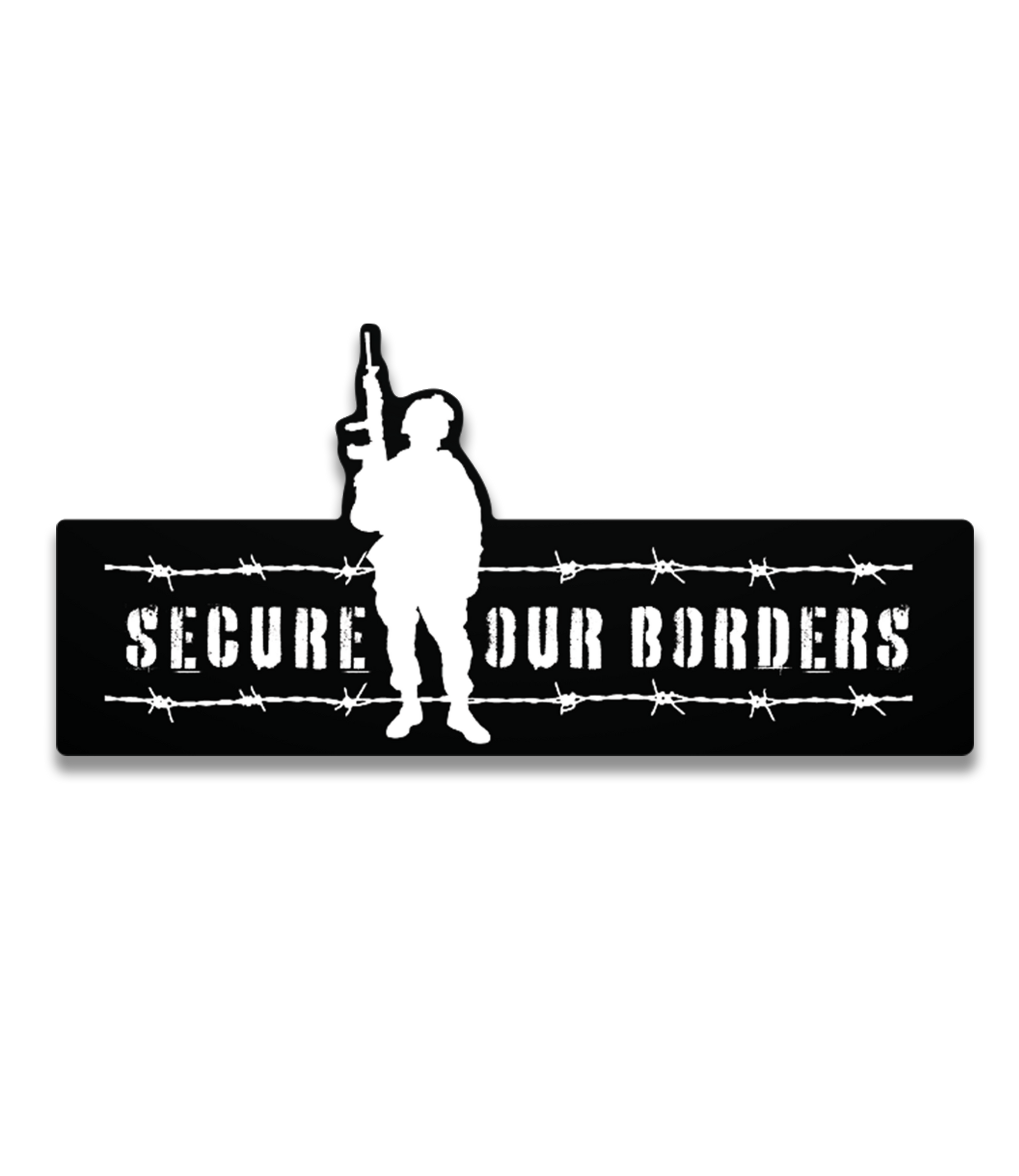 Secure Our Borders Soldier Decal – officialhodgetwins